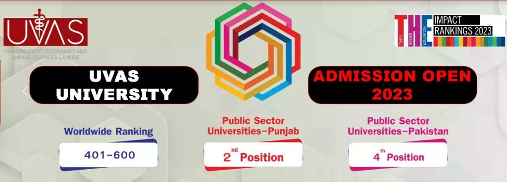 University Of Veterinary And Animal Sciences Lahore (UVAS) Admission 2023 - Notify Pakistan