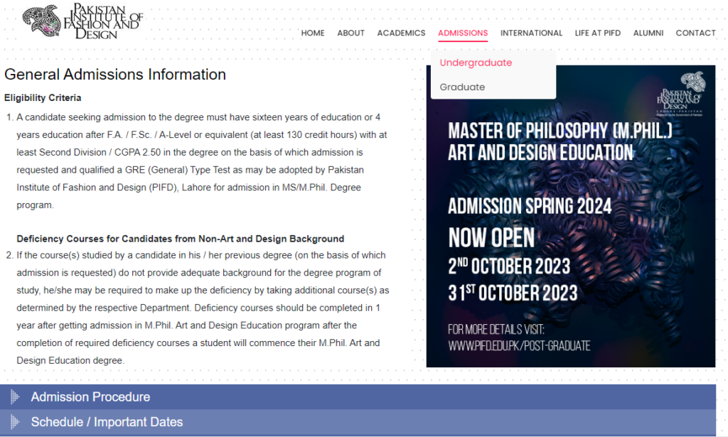 PIFD Admissions 2023: Turn Your Passion into a Profession with a PIFD ...