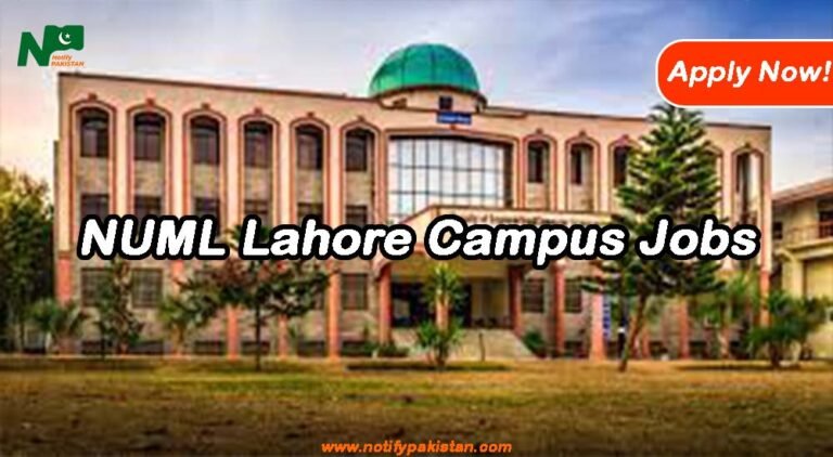 NUML Lahore Campus Jobs 2024 Online Apply | Teaching Jobs In NUML ...