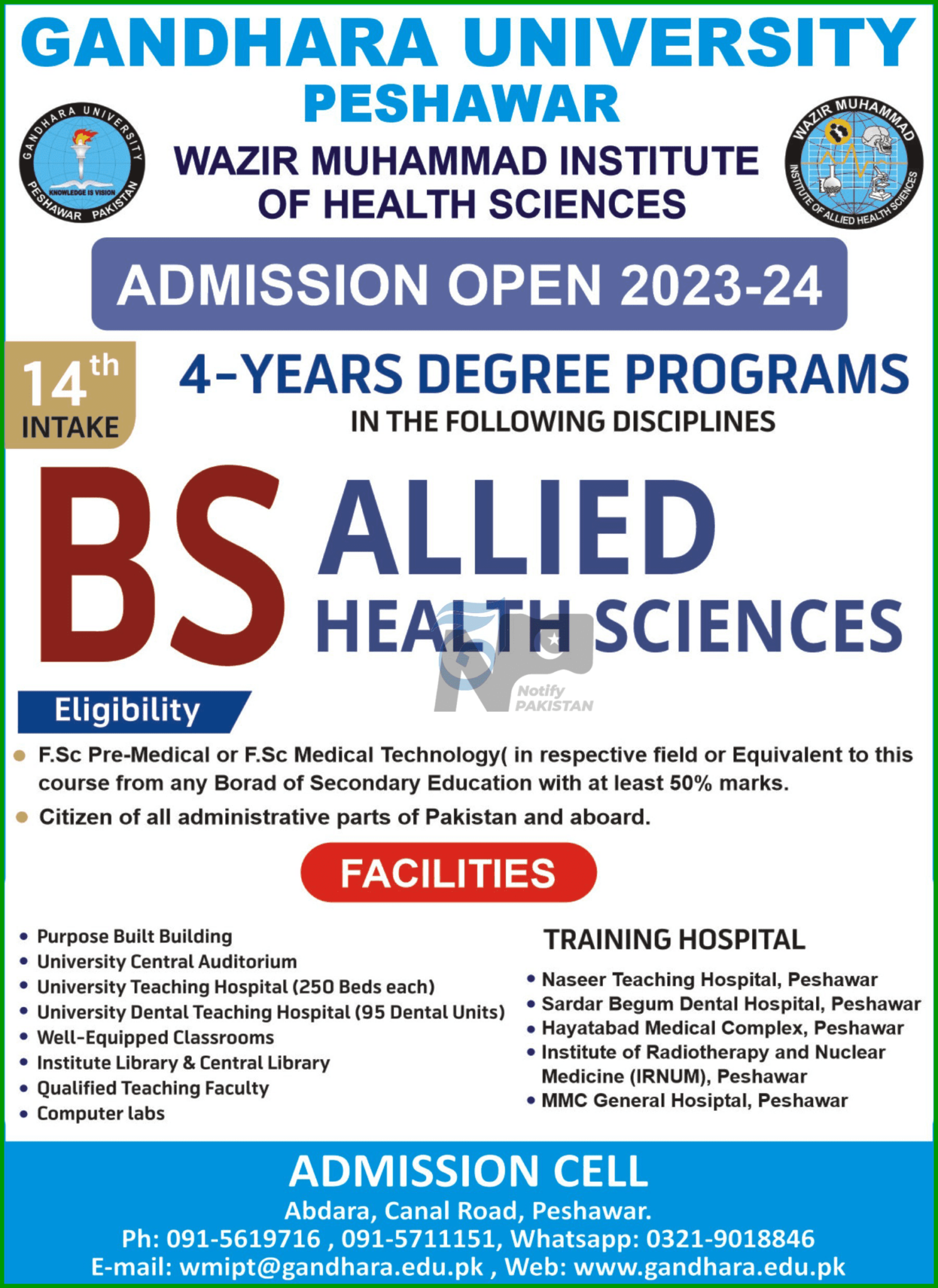 Gandhara University GU Admission 2024 Online Apply For BS Degree ...