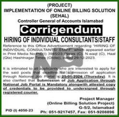 Controller General Of Accounts CGA Islamabad Jobs 2024 Online Apply ...