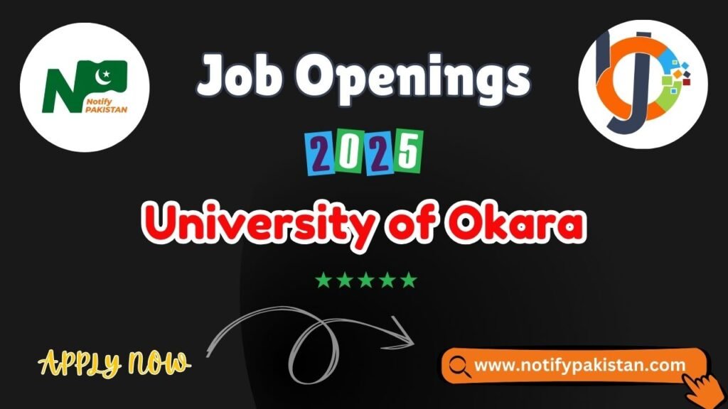 University of Okara Jobs Application Form 2025 - Notify Pakistan